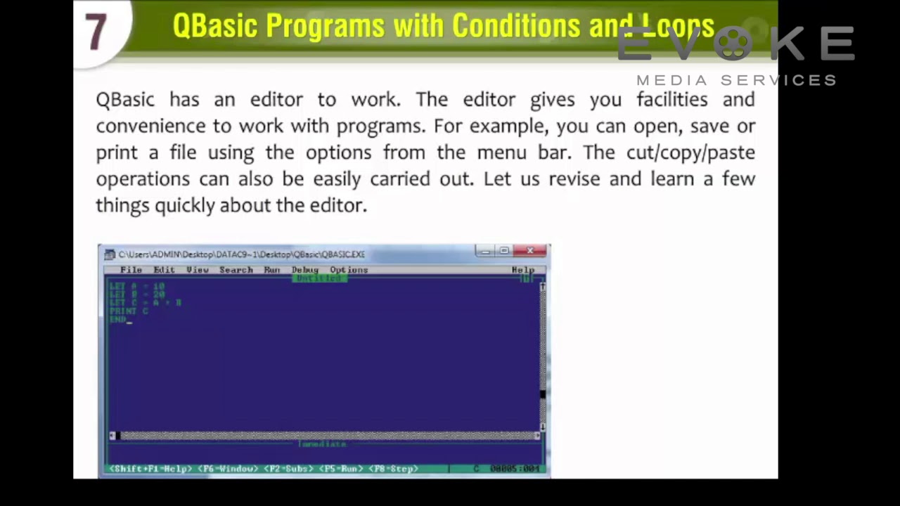About the Qbasic Editor || Information