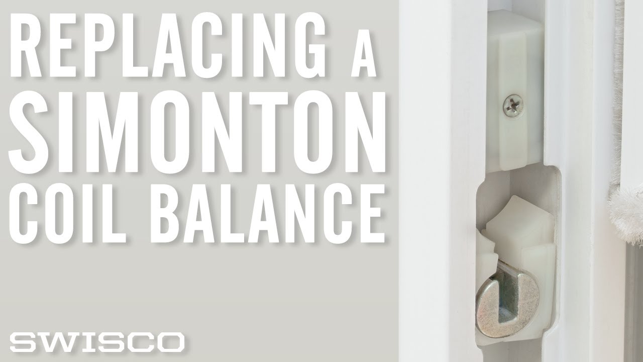 How to replace a Simonton window coil balance