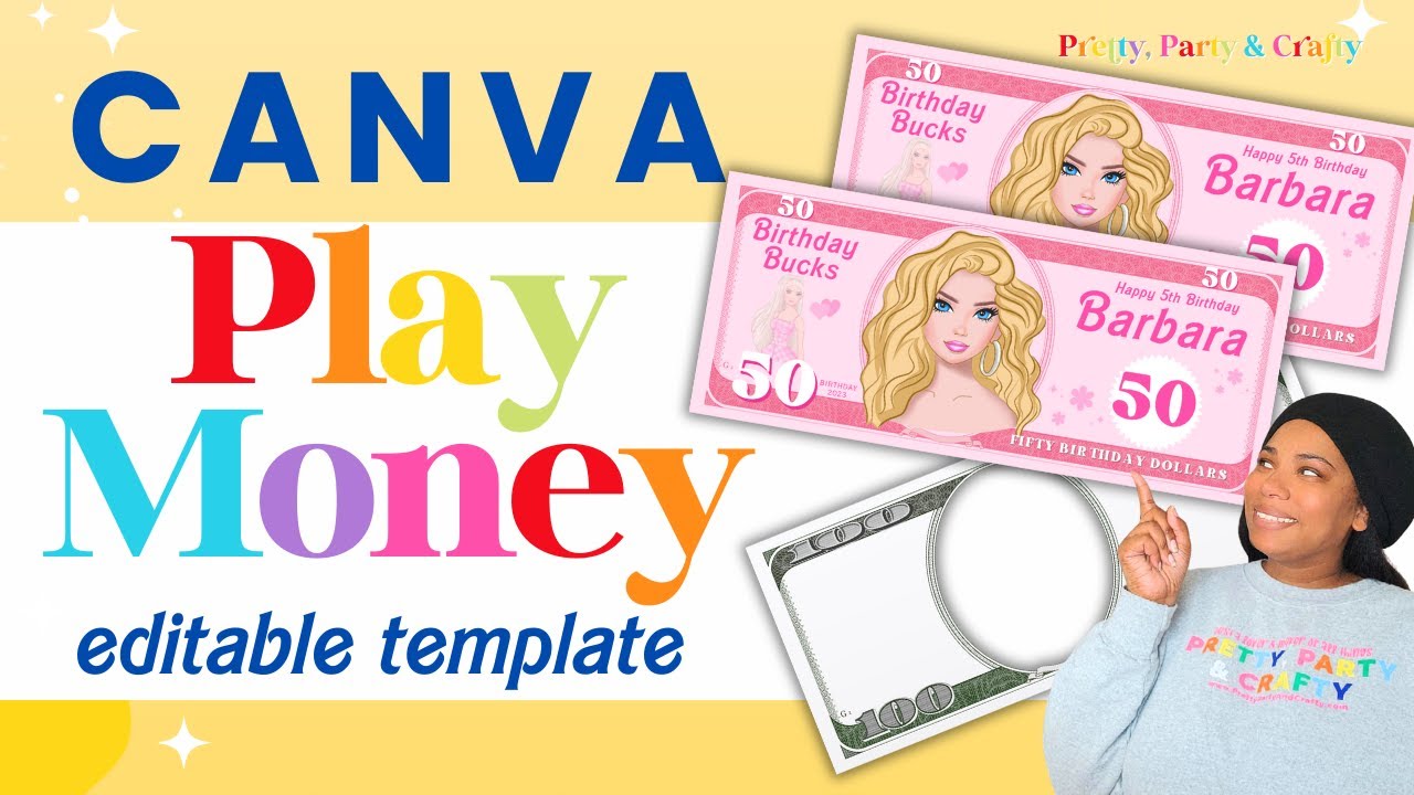Play Money Printable Template Using Canva
