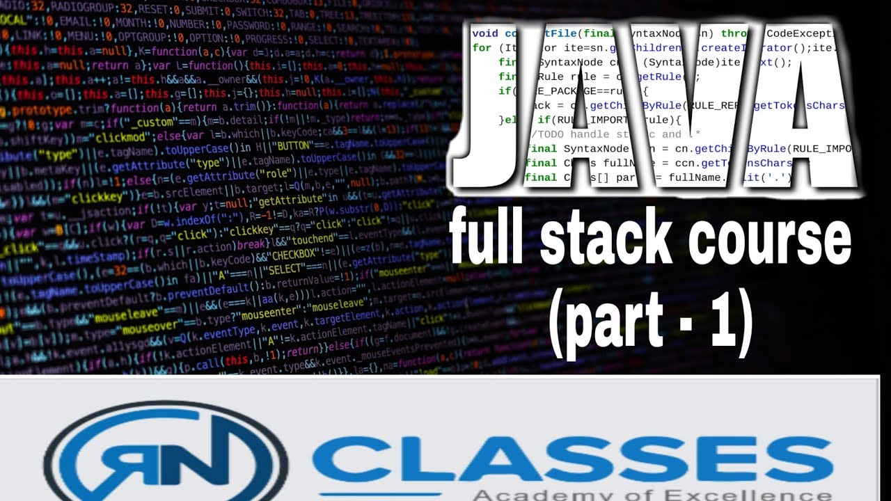 Java full stack course (Part 1)