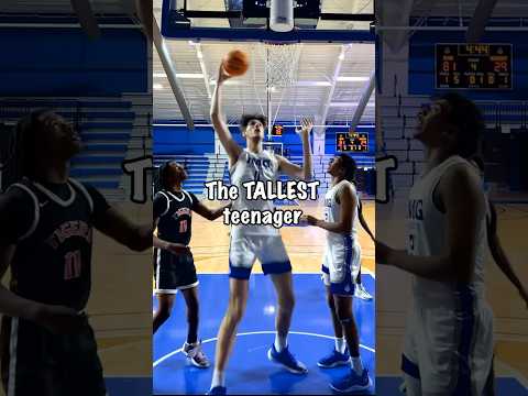 OLIVIER RIOUX IS NOW 7’9” ???? #shorts #basketball #highlights #highschoolbasketball #aau #img #nba