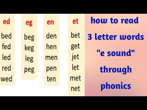 3 letter words| three letter words e sound|phonics| @sangeetawellnesshub