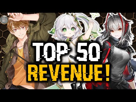 TOP 50 GACHA GAMES REVENUE IN CHINA! (2022)
