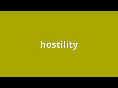 what is the meaning of hostility