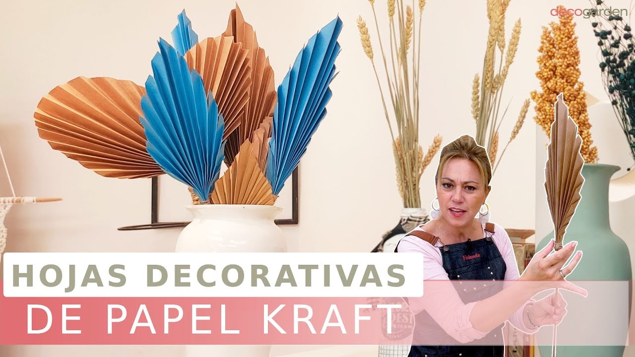 DECORATIVE KRAFT PAPER SHEETS - Make PAPER FLOWERS to decorate with Decogarden