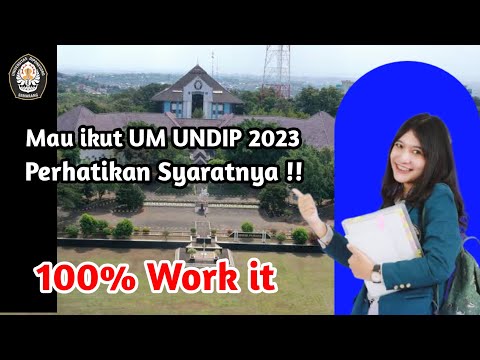 Syarat Lengkap & Cara Daftar Ujian Mandiri Undip 2023/ Perhatikan 100% LOLOS TES CBT UNDIP !!