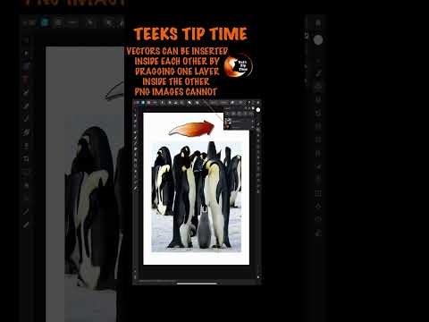 AFFINITY DESIGNER IPAD 2.0 - PUT PNG INTO A PNG - TEEKS TIP TIME - #SHORTS - 025 - FREE PDF DOWNLOAD