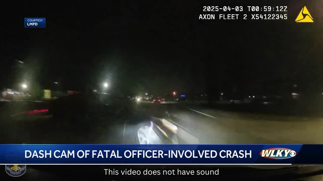 Dashcam shows LMPD officer 'speeding' without police lights before fatal crash
