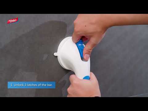 How to install TAILI grab bar suction cups