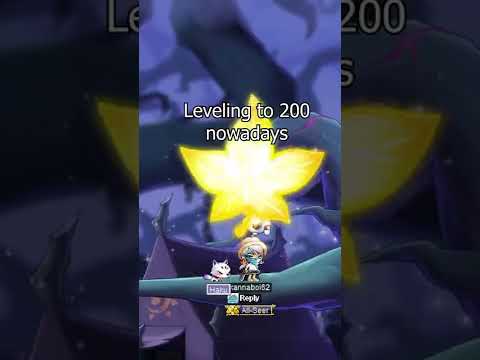Leveling to 200 nowadays vs in 2008 #maplestory #shorts