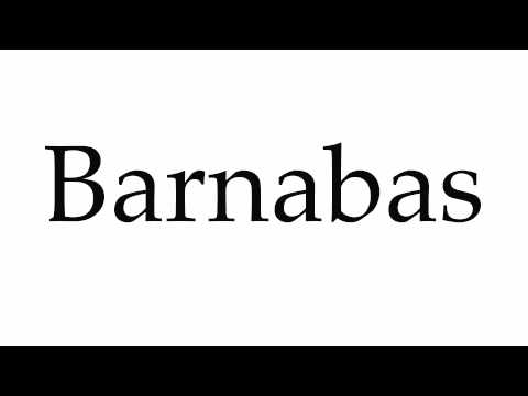 How to Pronounce Barnabas