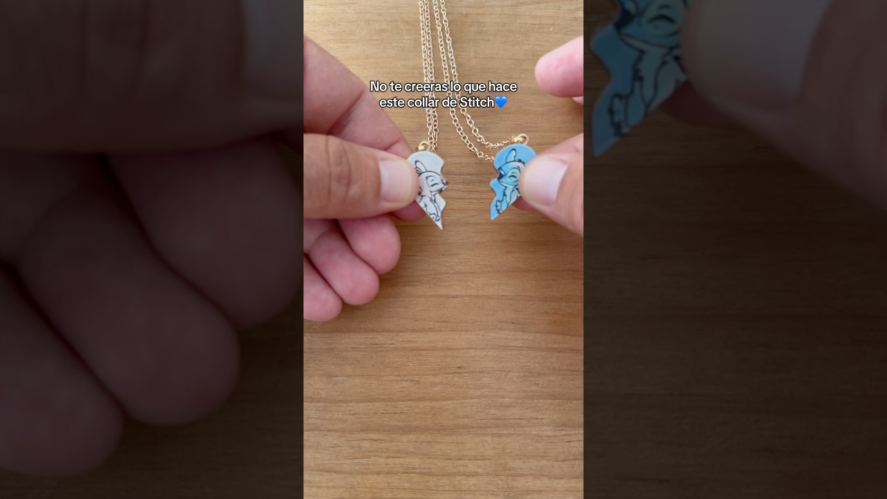 Este collar de Stitch demuestra que estais muy unidos🥹🥰. #stitch #joyeria #stitchlovers .