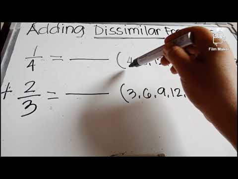 Tutorial 7: Adding Dissimilar Fractions
