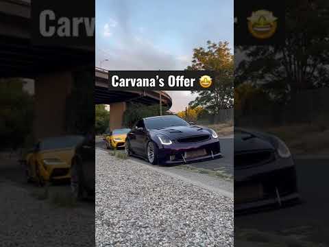 Carvana Offer for my BOOSTED LOW MILE G35 π€© #shorts