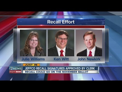 Jefferson County recall signatures approved by Clerk