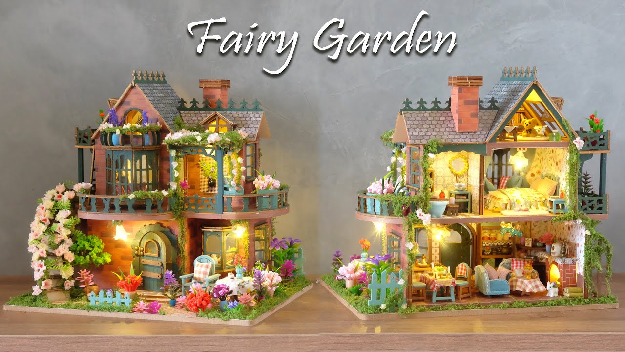 Fairy Garden || Fifijoy DIY Miniature Dollhouse Kit - Relaxing Satisfying Video
