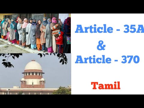 Article 35A & Article 370 Explained in Tamil | Siddhu Mohan