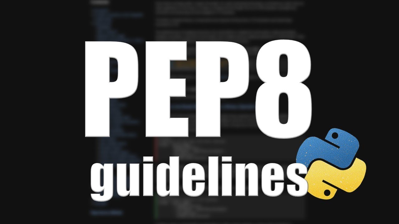 PEP8 guidelines for Python developers