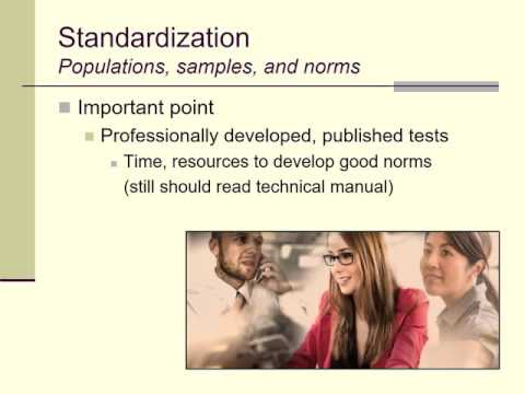 Lecture 2d: test standardization