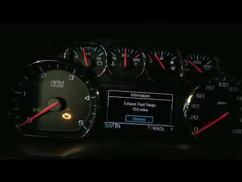 2018 Duramax DEF indicator