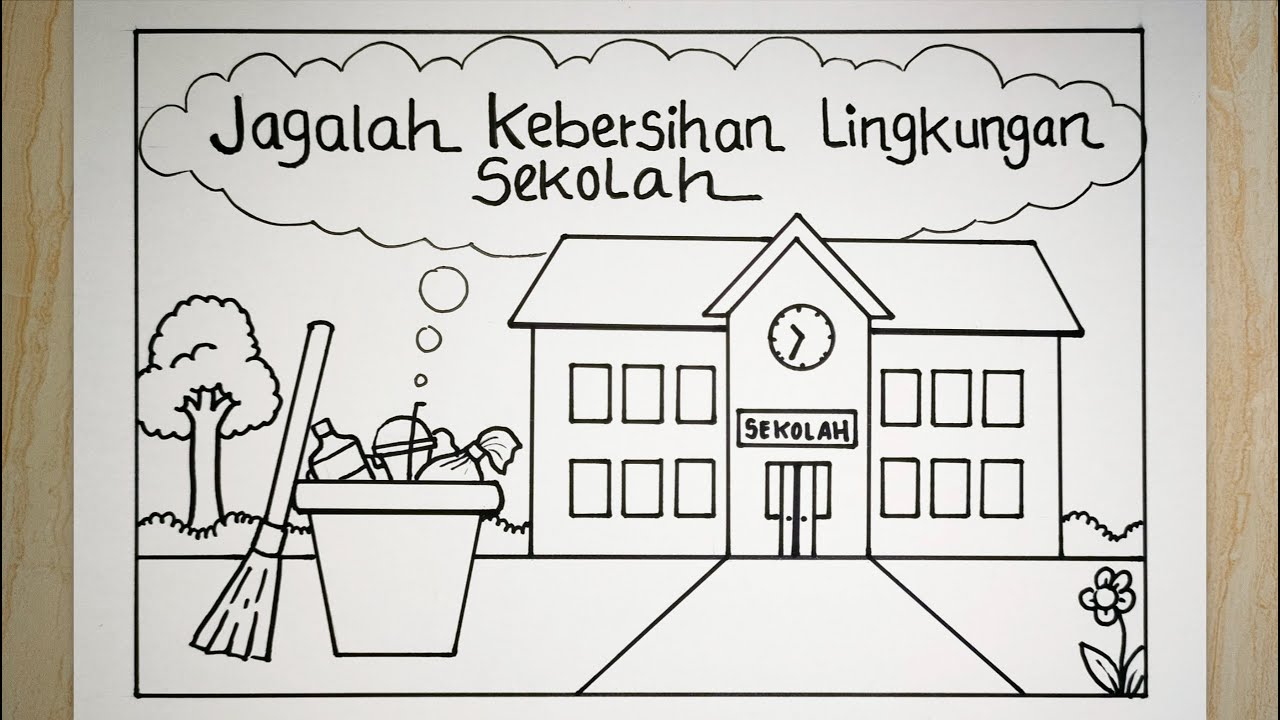 Gambar poster kebersihan lingkungan sekolah mudah dan bagus - POSTER KEBERSIHAN LINGKUNGAN 