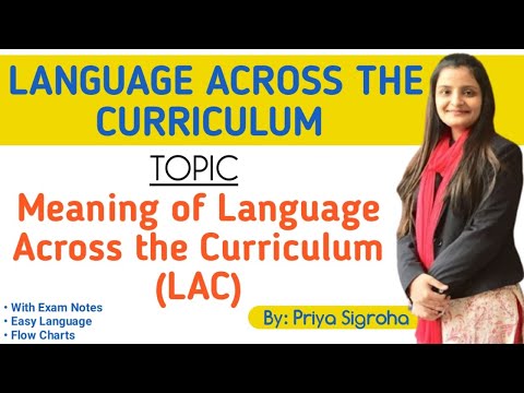 Language Across Curriculum - Meaning || LAC Meaning || B.Ed ||