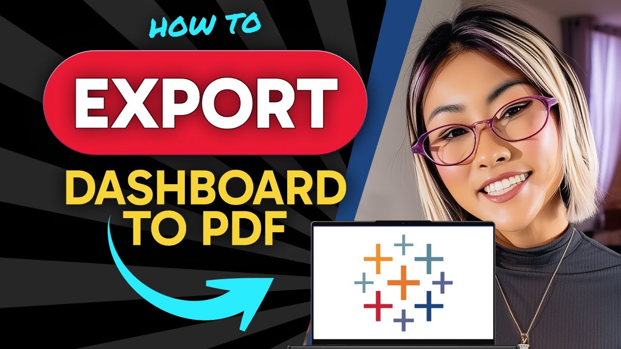 How to EXPORT TABLEAU DASHBOARD to PDF (Step by Step)