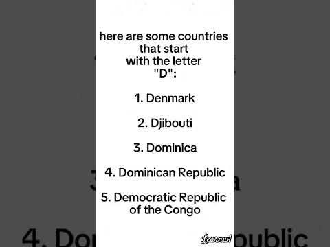 Countries that start with letter D. Comment down your country name #study #english #englispeaking