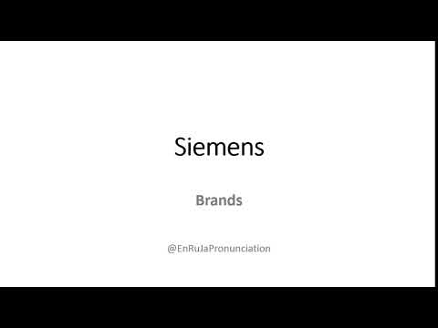 How To Pronounce Siemens
