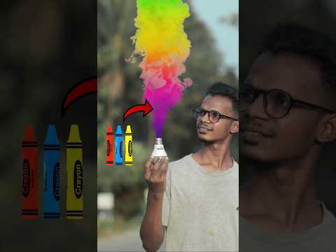 Make Color Smoke at Home | Crayon Color Smoke #colorsmoke