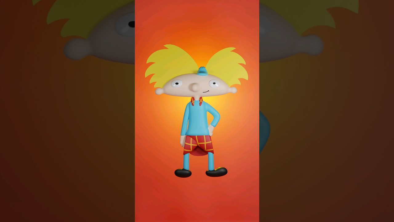 Cartoon Character Part 4:  Hey Arnold #blender #3d