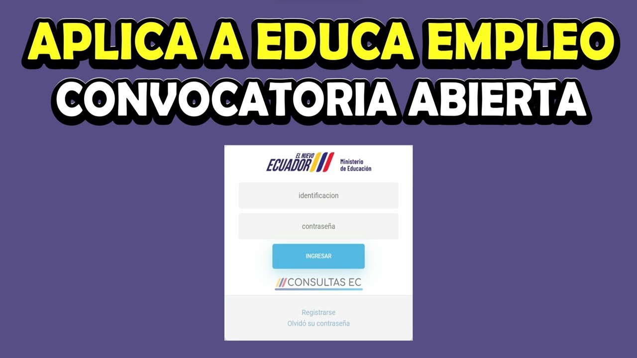 COMO INSCRIBIRSE EN EDUCA EMPLEO | Educa Empleo