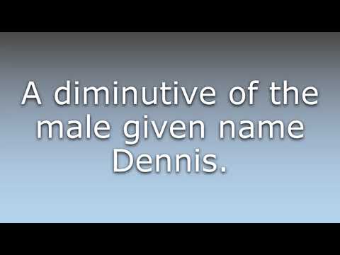 What does Den mean?