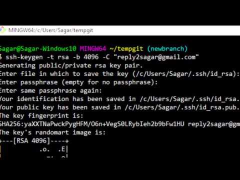 How to generate new ssh keys in git