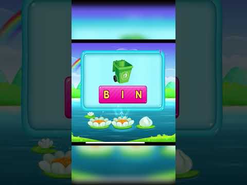 Learning Spellings | How to Spell BIN #shorts #spelling #trashcan #viralshort #kidstv #kids #spells