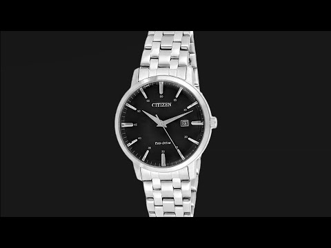 Citizen Eco-Drive Minimalist Analog Black Dial Men's Watch