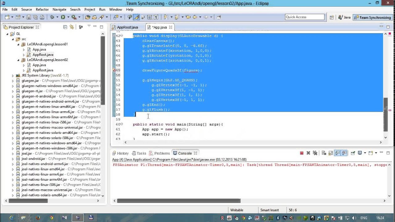 Java 3D OpenGL Cube Tutorial Lesson 02
