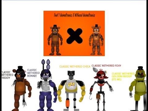 Creating Classic Withered Animaltronics In Scratch! Speed Edit