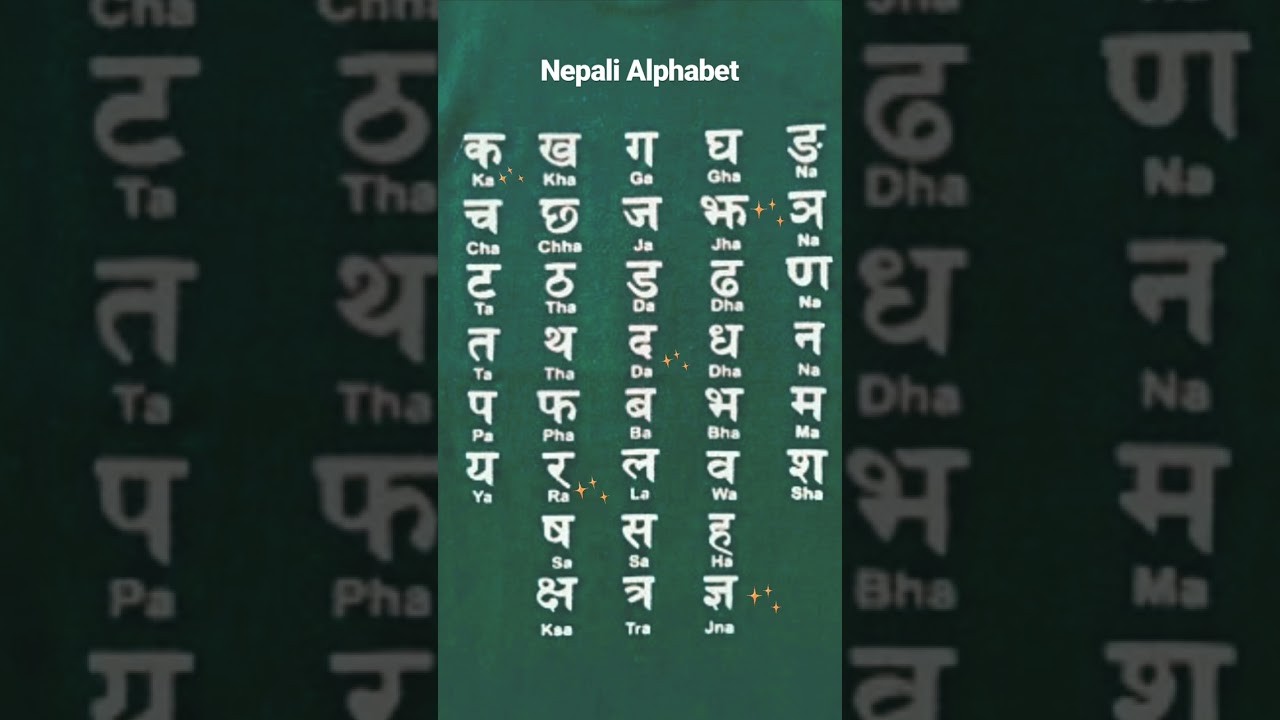 Nepali Alphabet #shorts