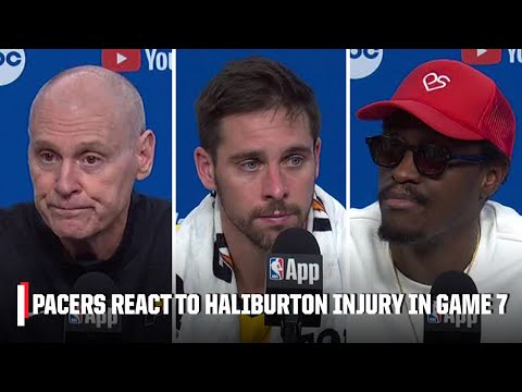 Indiana Pacers react to NBA Finals Game 7 π 'Our hearts dropped for Hali' - Carlisle | NBA on ESPN