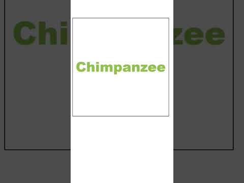 How to Pronounce Chimpanzee? - British English #english #viralvideo