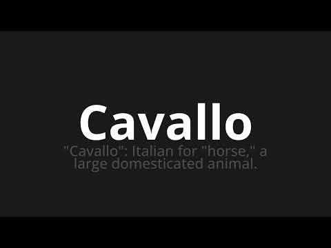 How to pronounce Cavallo