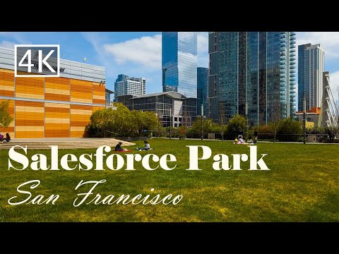 [4K] Salesforce Park - San Francisco, California - Walking Tour