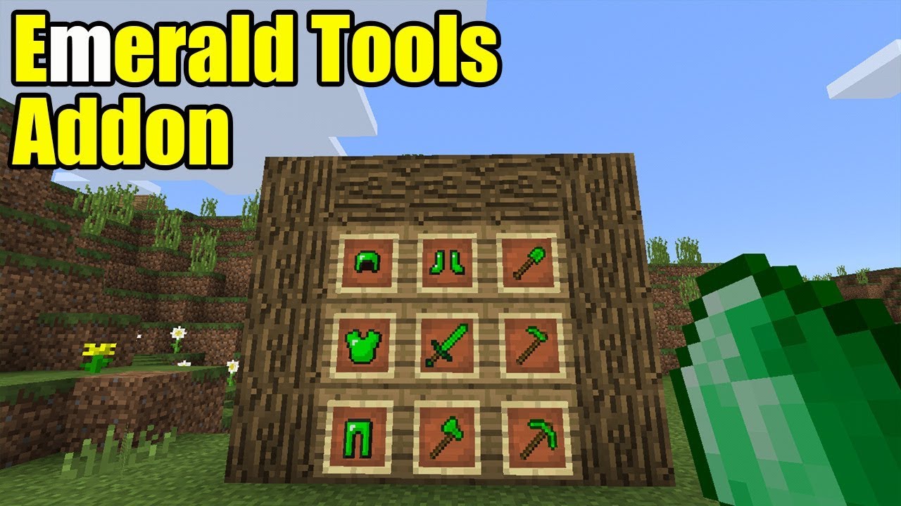 Emerald Tools Addon | Minecraft PE Gameplay Walkthrough
