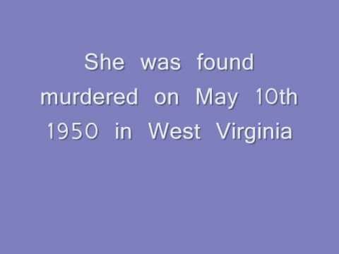 1950 West Virginia - Unidentified White Female ** photo of deceased **