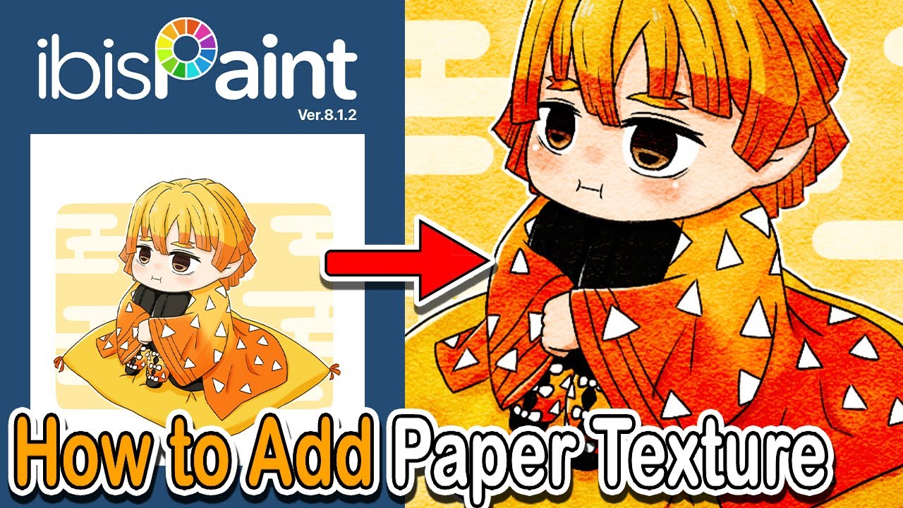 [ibisPaint x] How to Add Paper Texture to Your Art [Tutorial]