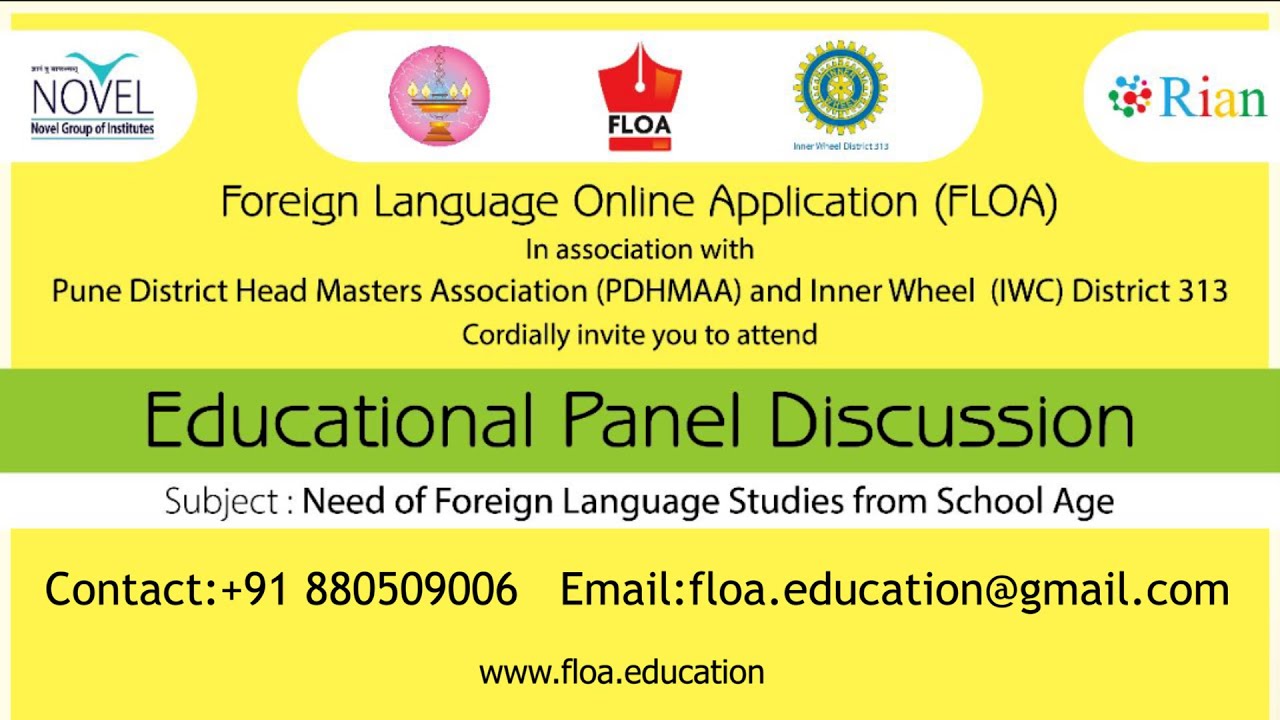 FLOA | Panel Discussion | 24th June 2023 | Foreign Language Online Application