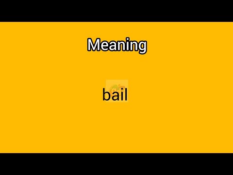 #bail meaning in English & Telugu || Googul Dictionary #dictionary #meanings #telugu #english