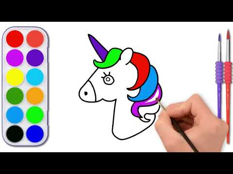 3D DESSIN ET COLORIAGE DE CHEVAL | VIDÉO ÉDUCATIVE POUR ENFANTS | TOP 5