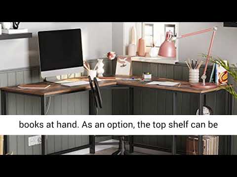 VASAGLE L Shaped Computer Desk, Corner Desk, 54 Inch